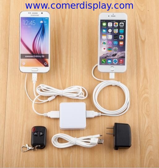 COMER 2 Ports Cell Phone Display Alarm System Retail anti shoplifting anti-theft holder