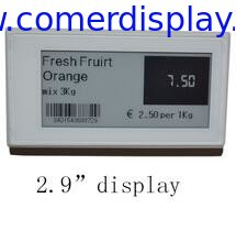 convenient professional supermarket esl dispaly with 2.9"screen Min. Order: 1000 Pieces