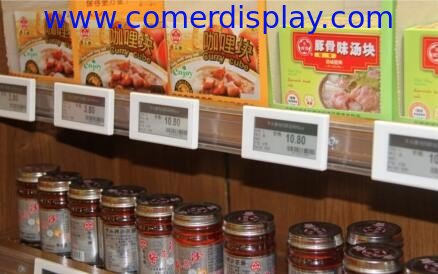 ethernet link esl /electronic label for store shelf for supermarket and retail store