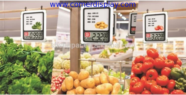 ESL electronic shelf label digital name tags.wireless esl system for supermarket and retail store