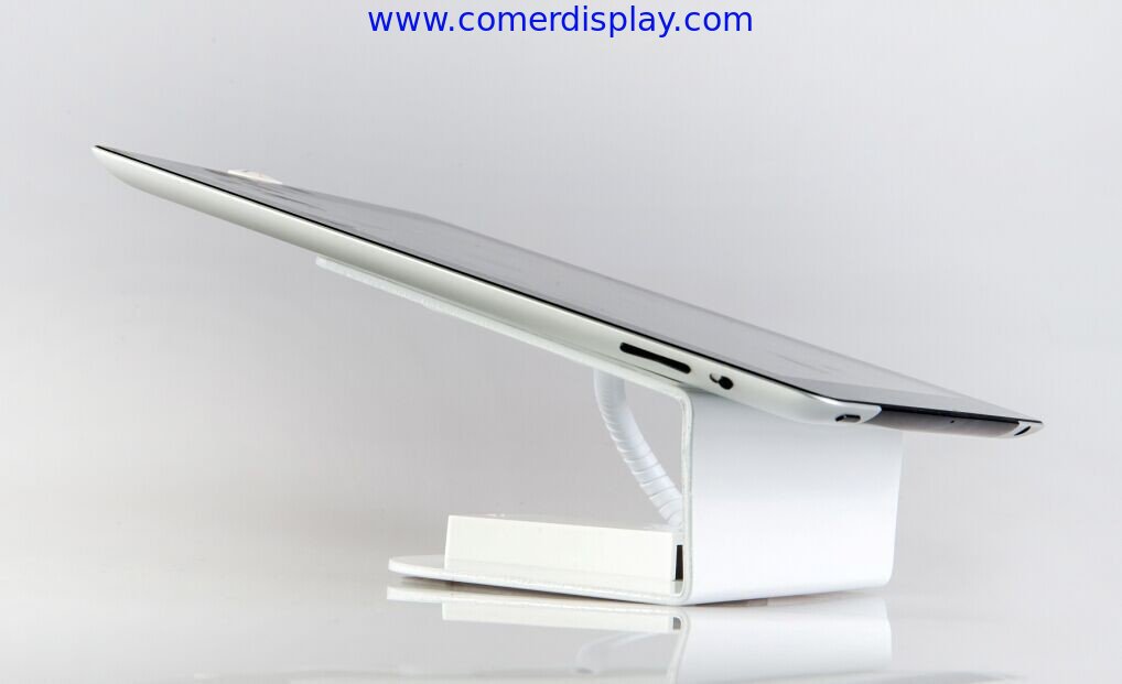COMER anti-theft lock devices Simple design Tablet security display stand with charging and Alarm remote control