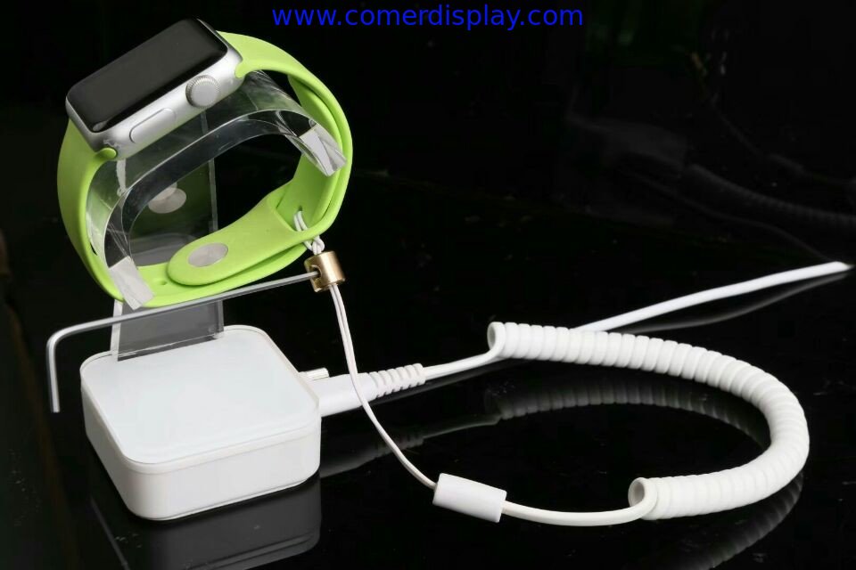 COMER anti-theft display stand, alarm displaying system for smart watch holder with sensor cable