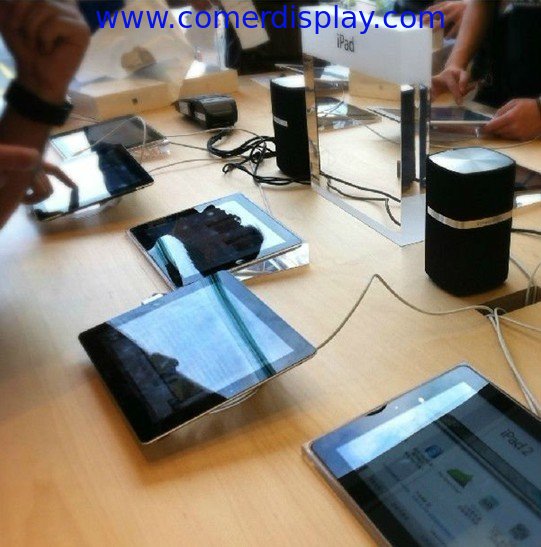 Comer 8 USB Ports Anti-Lost Mobile alarm shelf holder with charge