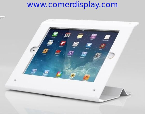 COMER anti-theft locking tablet counter-top display mounting 360 degree rotating tablet stands for digital retail stores