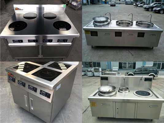 Hotel Commercial Catering Equipment High Power Stoves Induction Range Cooker