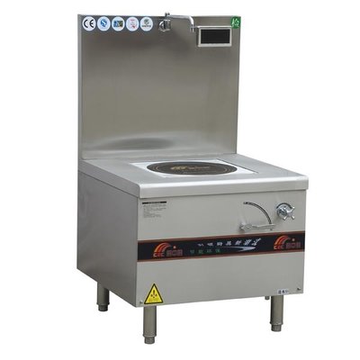 Industrial Catering Equipment Induction Soup Pot  With Ceramic Glass