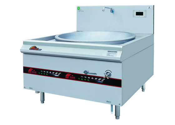 Stainless steel Heavy duty Chinese-style water on-top cooled Electric wok cooker range with front waste