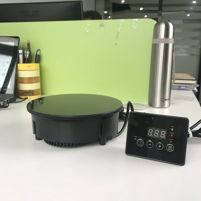 1KW Small Portable Hot Pot Induction Cooker With Plastic Material Round Shape