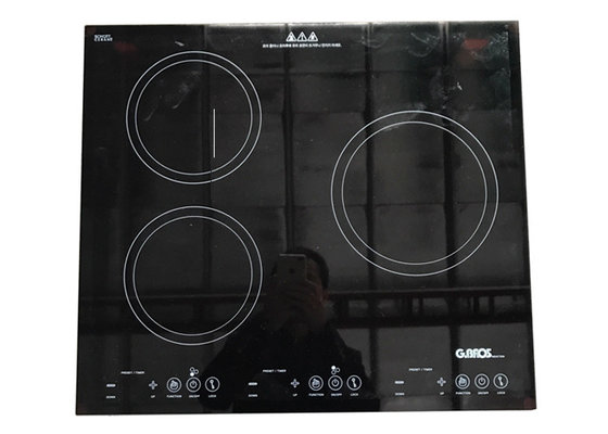 High Efficiency 3 Zone Induction Cooktop For Resturant Easy Installation