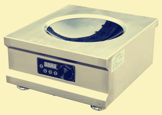 5KW / 220V Customized Commercial Induction Wok With Warmer Mode 400x450x260mm