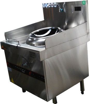 Stainless steel Heavy duty Chinese-style water on-top cooled Electric wok cooker range with front waste