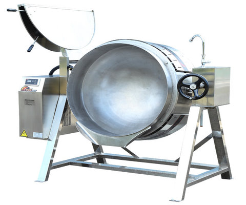 150L 100L 200L Electric Tilting Full Steam Jacketed Kettle 3PH / 380V 10kw 15KW 25KW