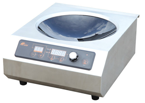 Ceramic Surface Wok Induction Cooker / Restaurant Wok Burner Single