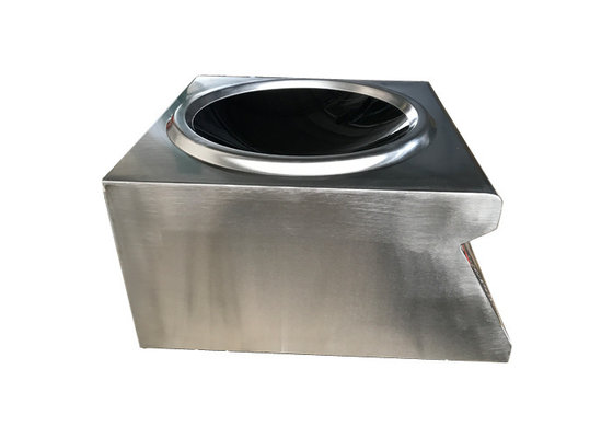 380V 5000W Commercial Induction Wok Cooktop Stainless Steel Construction