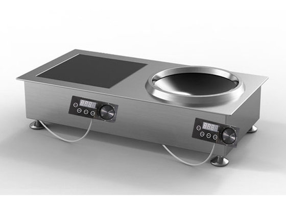 4500W Double Induction Cooktop , Commercial Electric Wok Creative Design