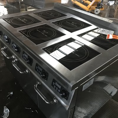 Induction Catering Equipment Electric Cooking Range 14kw RoHs Approved