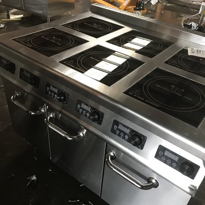 Induction Catering Equipment Electric Cooking Range 14kw RoHs Approved