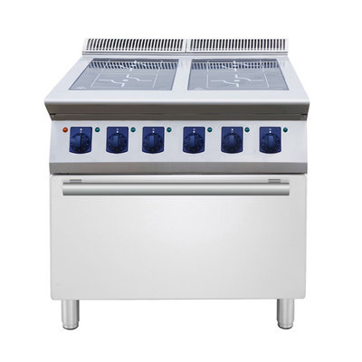 4 ring Induction on open cupboard catering equipment  commercial induction range hob