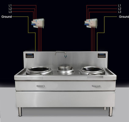 Anti-interference catering equipment  large induction wok  for chinese style