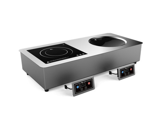 Commercial  Freestanding Induction Cooker , 3.5KW * 2 Table Top Induction Cooker