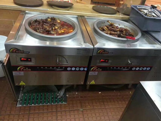 Electric Commercial Induction Cooker Small Wok Range Suit For Restaurant