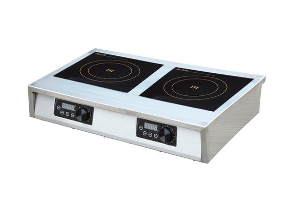 Multi Purpose Double Induction Cooktop , 2 Burner Induction Cooktop Portable 3500W