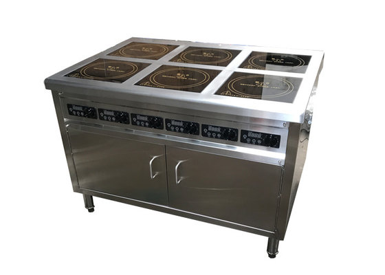 6 Zone Freestanding Induction Range With Double Oven Water Proof Design