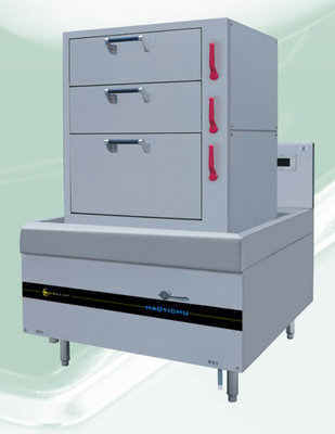 25KW 3 Decks Durable Commercial Food Steamer With Stainless Steel Material