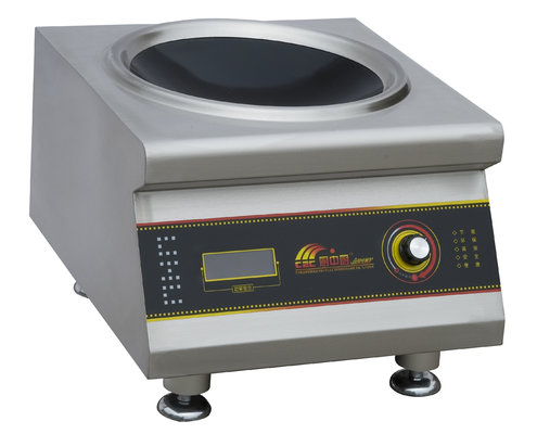 8KW Durable Commercial Induction Wok With One Wok Burner High Efficiency