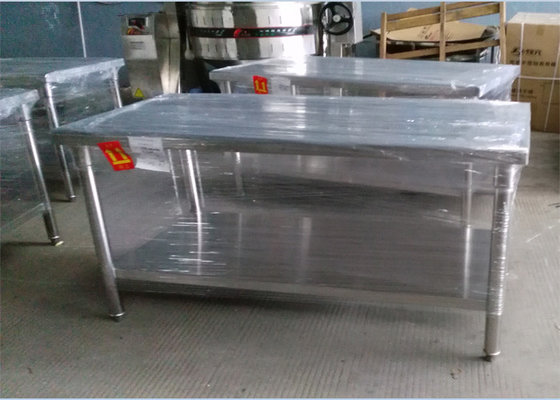 Durable 304 Stainless Steel Work Table For Home / Commercial 1500*800*600mm 