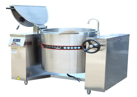 150L 100L 200L Electric Tilting Full Steam Jacketed Kettle 3PH / 380V 10kw 15KW 25KW
