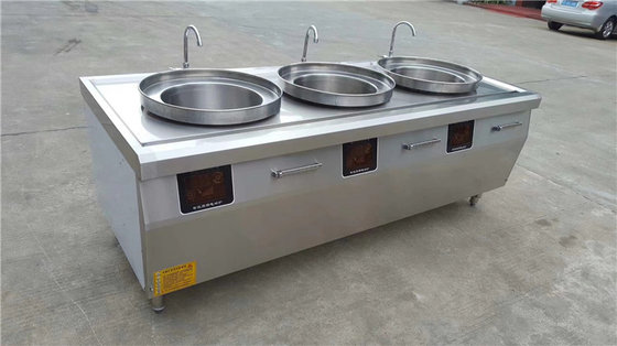 30kw Commercial Catering Equipment For Soup with Three Head
