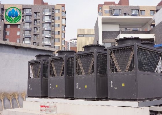 Office Heat Pump Heating And Cooling System 3500 M2 Heating Area Long Life Time