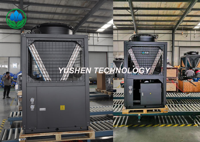 17 - 75 Kw Pool Air Source Heat Pump House , Central Air Conditioning Units