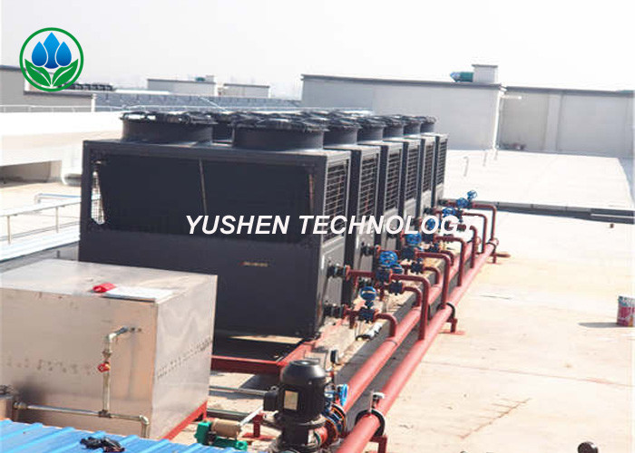 62 DBA Noise Level Heat Pump Heating And Cooling AC ASHP Units With Two Fans