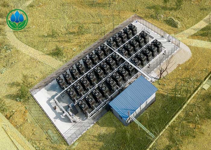 Air To Water Home Central Heat And Air Units Galvanized Steel Housing Material