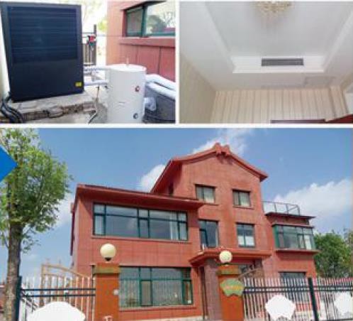 Villa Heat Pump Heating And Cooling System , Underfloor Heating Pump