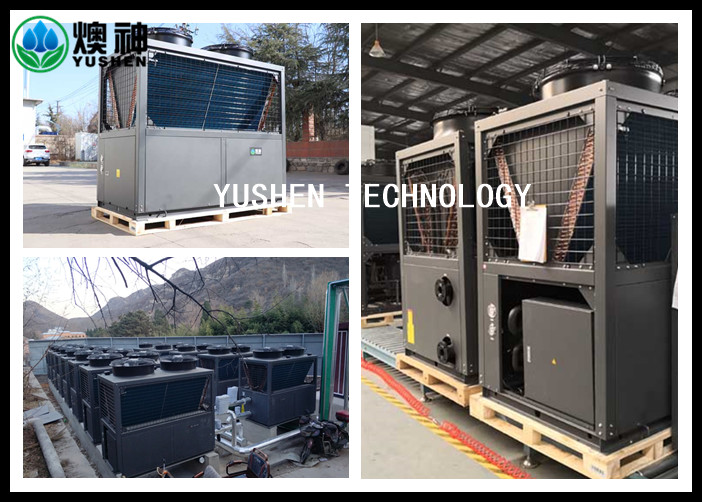 Home Air Source Heat Pump Heating System , All Climate Air To Water Heat Exchanger