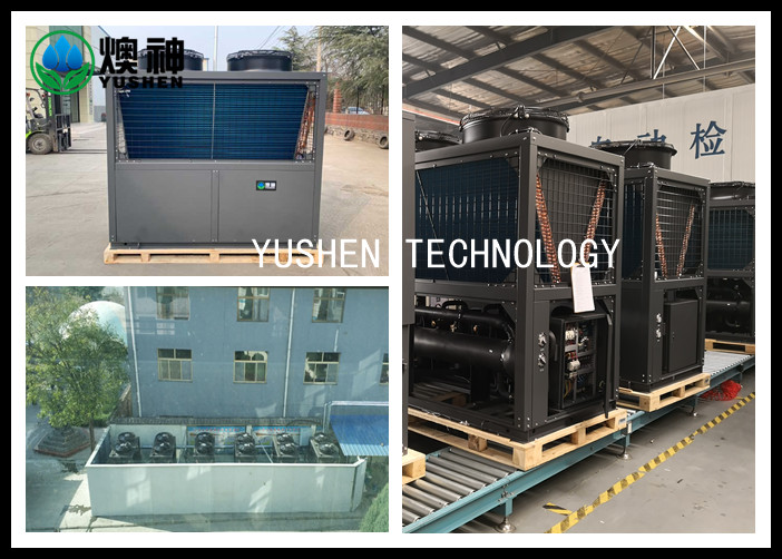 Galanvized Steel Central Air Source Heat Pump For Hotel , School , Home