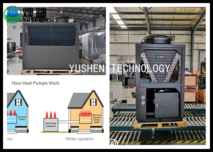 Silent 20 Kw Air Source Heat Pump , Air Source Underfloor Heating Systems for household