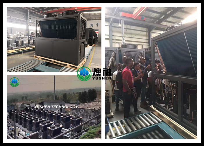 Cold Climate Commercial Air Source Heat Pump Underfloor Heating R22 Refrigerant