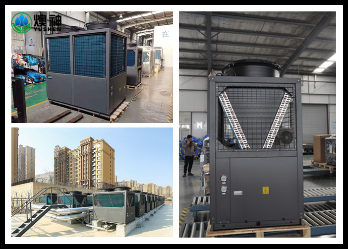 High Temperature Central Air Source Heat Pump For Residential Building
