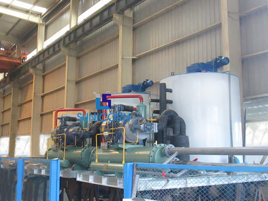 Air Cooling Ice Flake Maker Machine , Industrial Ice Machine Flaker For Fish Meat Keep Fresh