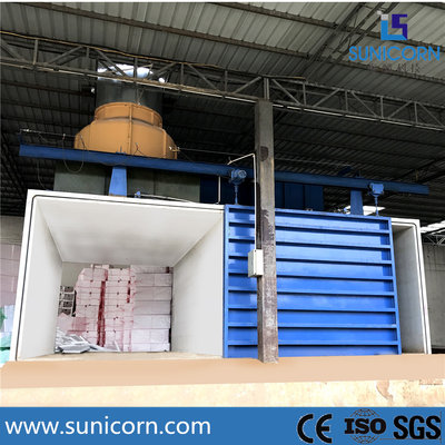 Steel Chamber Material Vegetable Cooler Vacuum Refrigeration System 130Kw