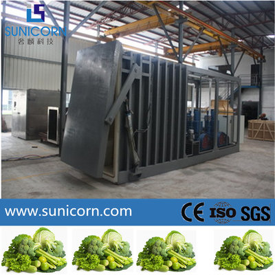 25Kw R404a Refrigerant Vacuum Cooler Steel Chamber Material For Leafy Vegetable