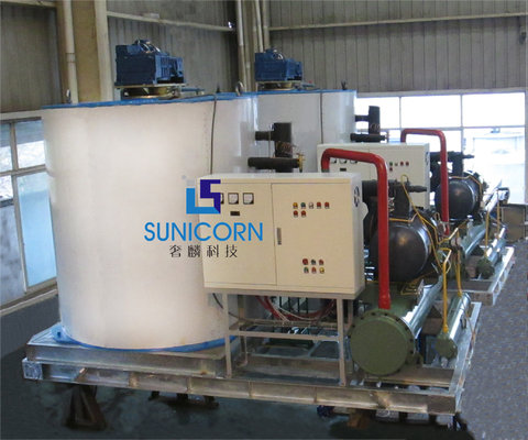 MF30T-R2E Commercial Flake Ice Maker , Sea Water Ice Maker 30T Daily Output