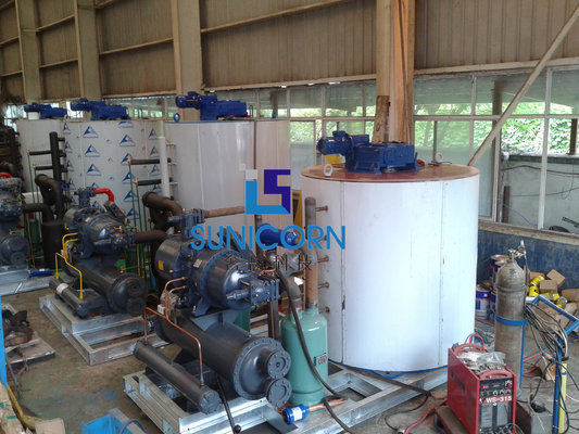 30T Automatic Flake Ice Maker Machine Air Cooling For Keeping Seafood Fresh
