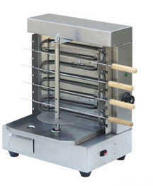 China Automatic Yakitori Doner Kebab Machine , Rotary Chicken Doner Grill Machine supplier