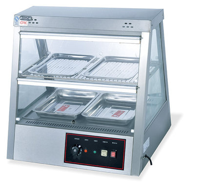 Cured Glass Portable Display Food Warmer Showcase 50 - 300 Degree Temperature supplier