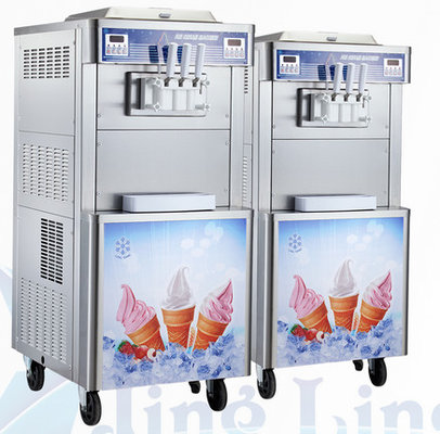 2+1 Mixed Flavors 1800W Industrial Ice Cream Making Machine For Restaurant / Hotel supplier